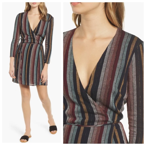 Rails | Dresses | Rails Lola Wrap Dress In Varadero Stripe | Poshmark